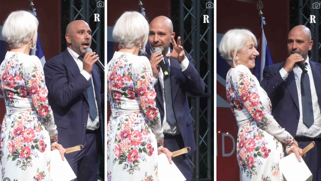 Checco Zalone racconta la cena da Helen Mirren: pizza, equivoci e abito ...